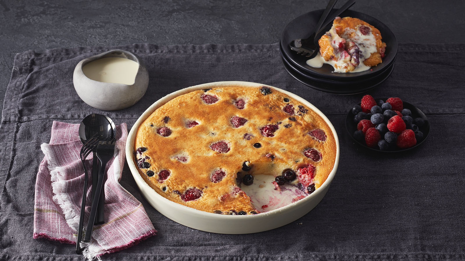 Mixed Berry Clafoutis | The Neff Kitchen