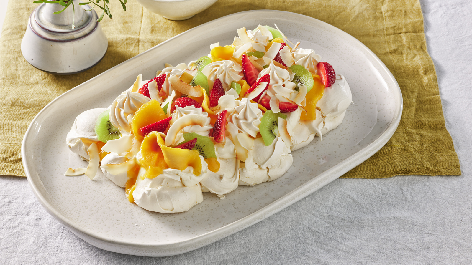 Fruit Salad Pavlova Smash | The Neff Kitchen